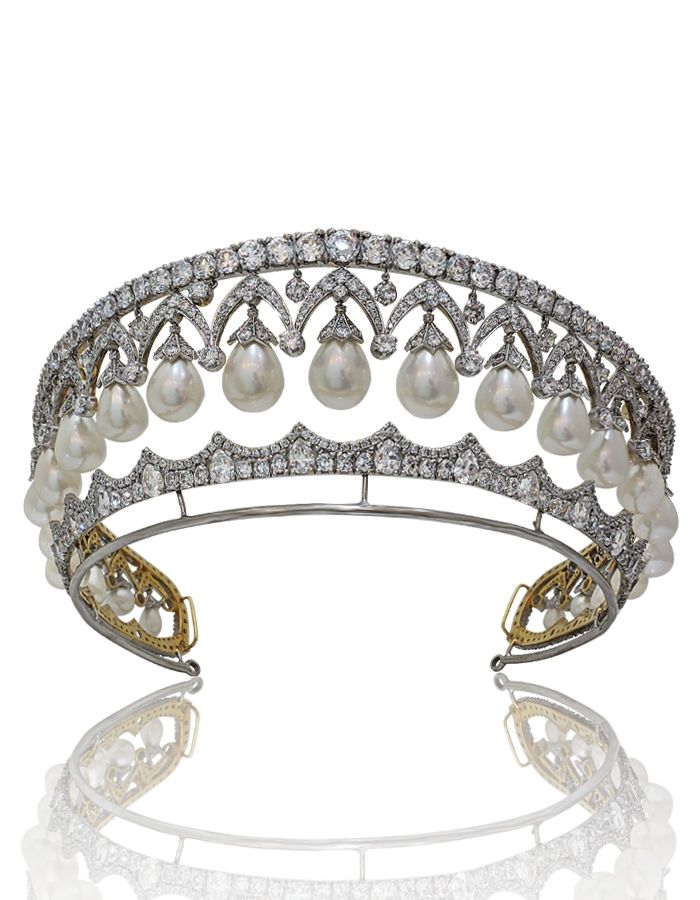 Russian Kokoshnik Pearl Tiara | Russian Royal Jewelry | Adastra